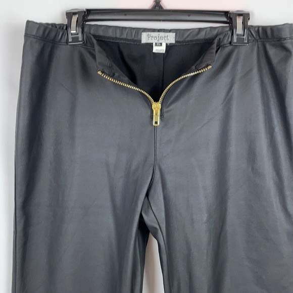 Project | Pants & Jumpsuits | Project Black Faux Leather Front Zip ...